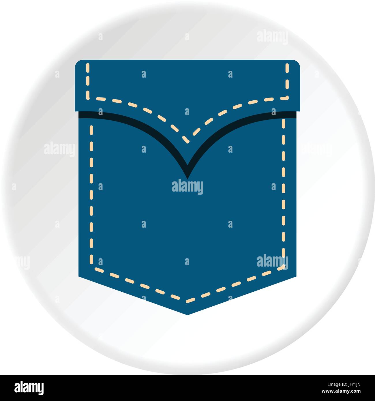 Blue pocket symbol icon circle Stock Vector Image & Art - Alamy