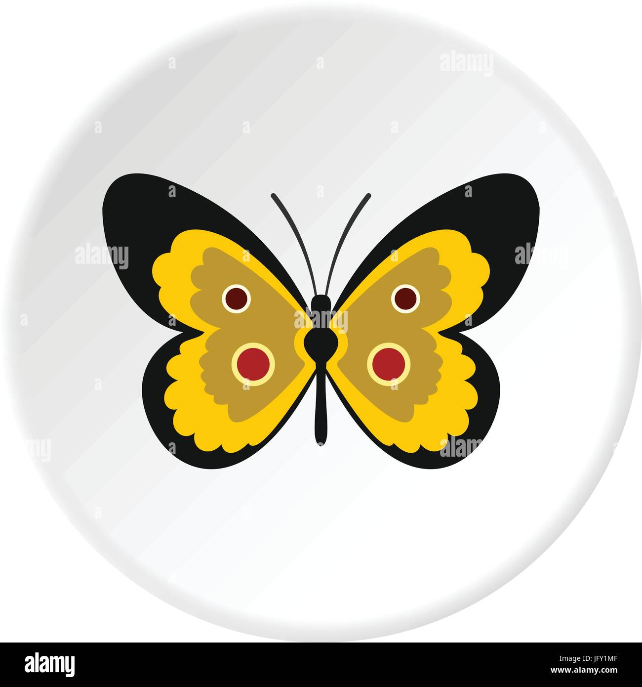 Butterfly icon circle Stock Vector Image & Art - Alamy
