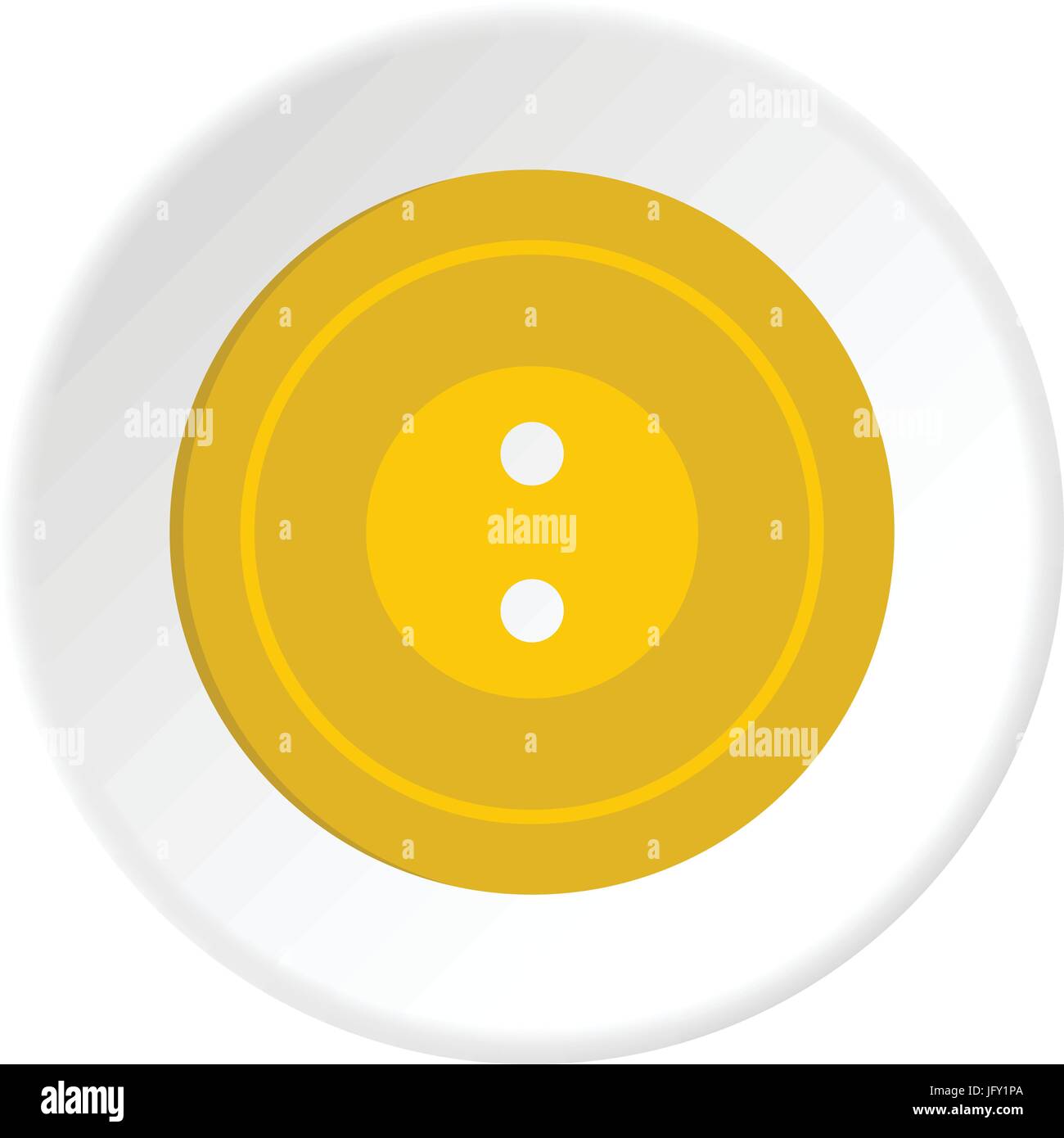 Yellow sewing button icon circle Stock Vector Image & Art - Alamy