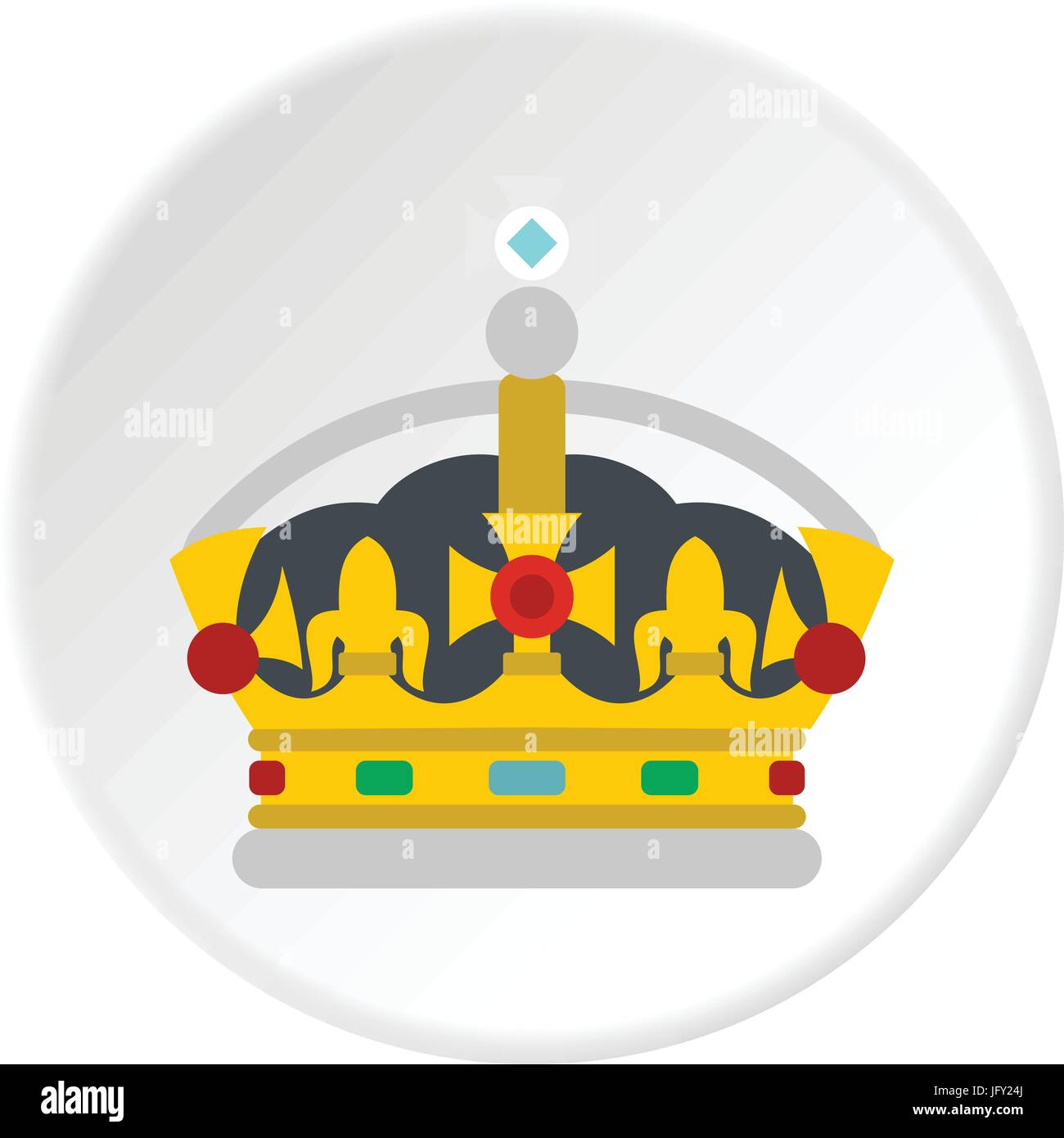 Crown icon circle Stock Vector Image & Art - Alamy