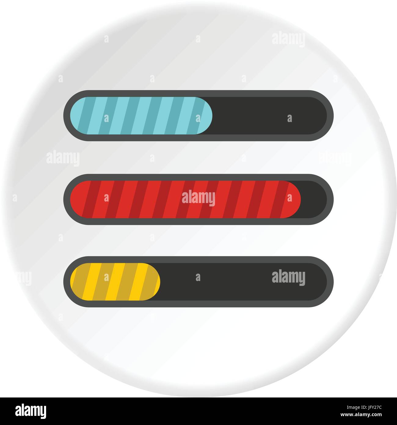 Sign horizontal columns load icon circle Stock Vector Image & Art - Alamy