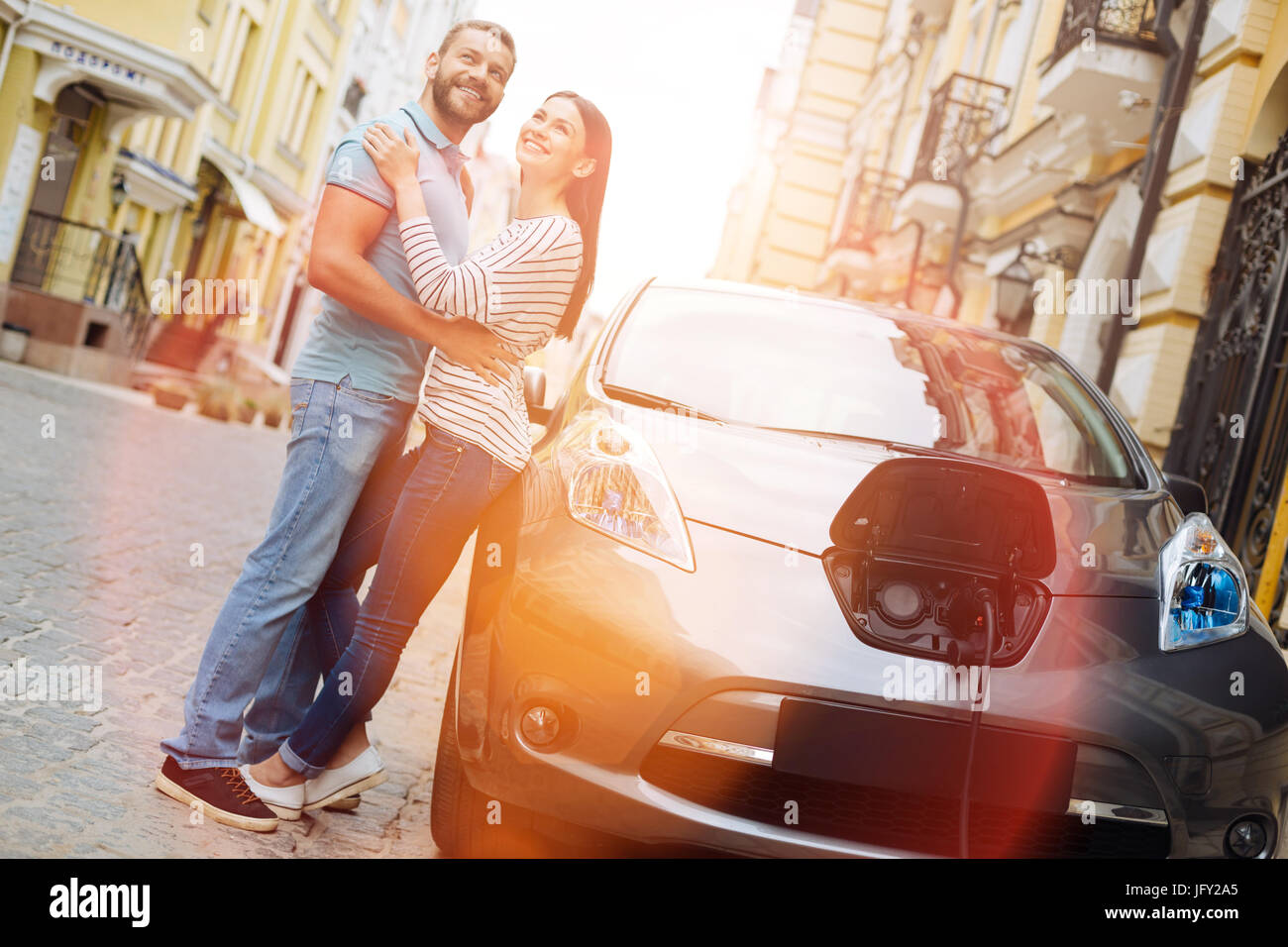 Hug hugging car hi-res stock photography and images - Alamy