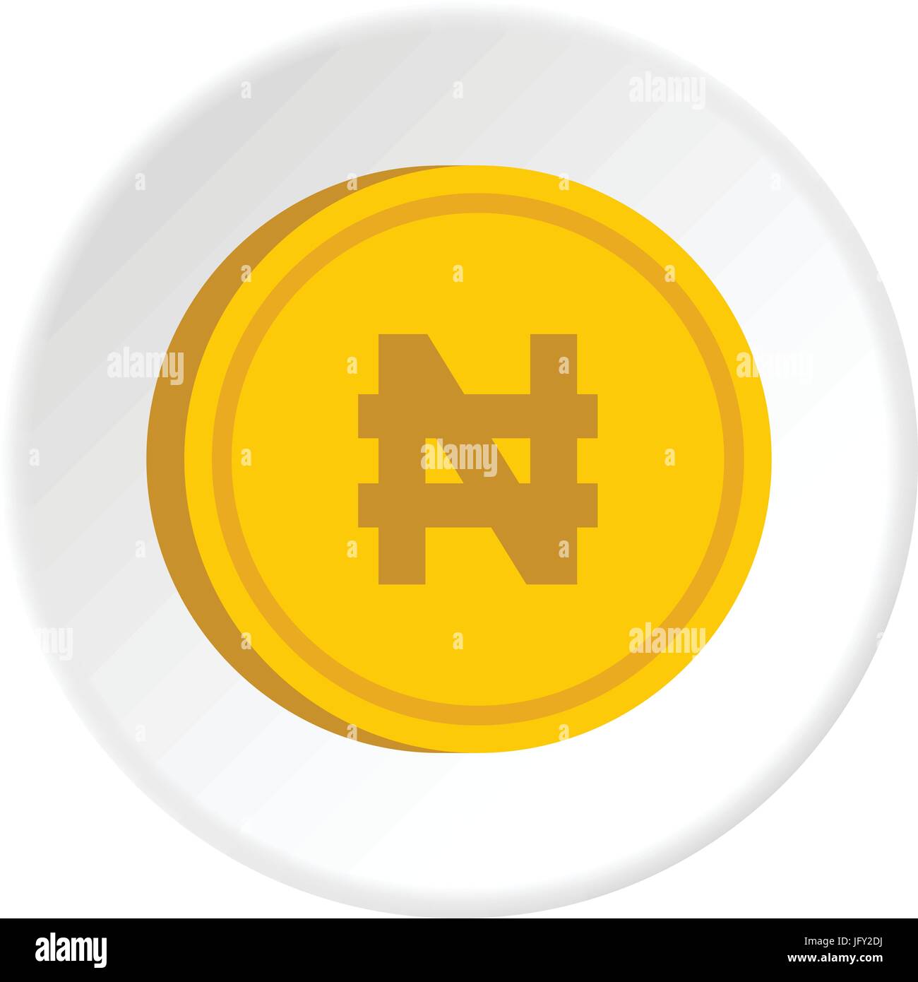 Gold coin with nairas sign icon circle Stock Vector Image & Art - Alamy