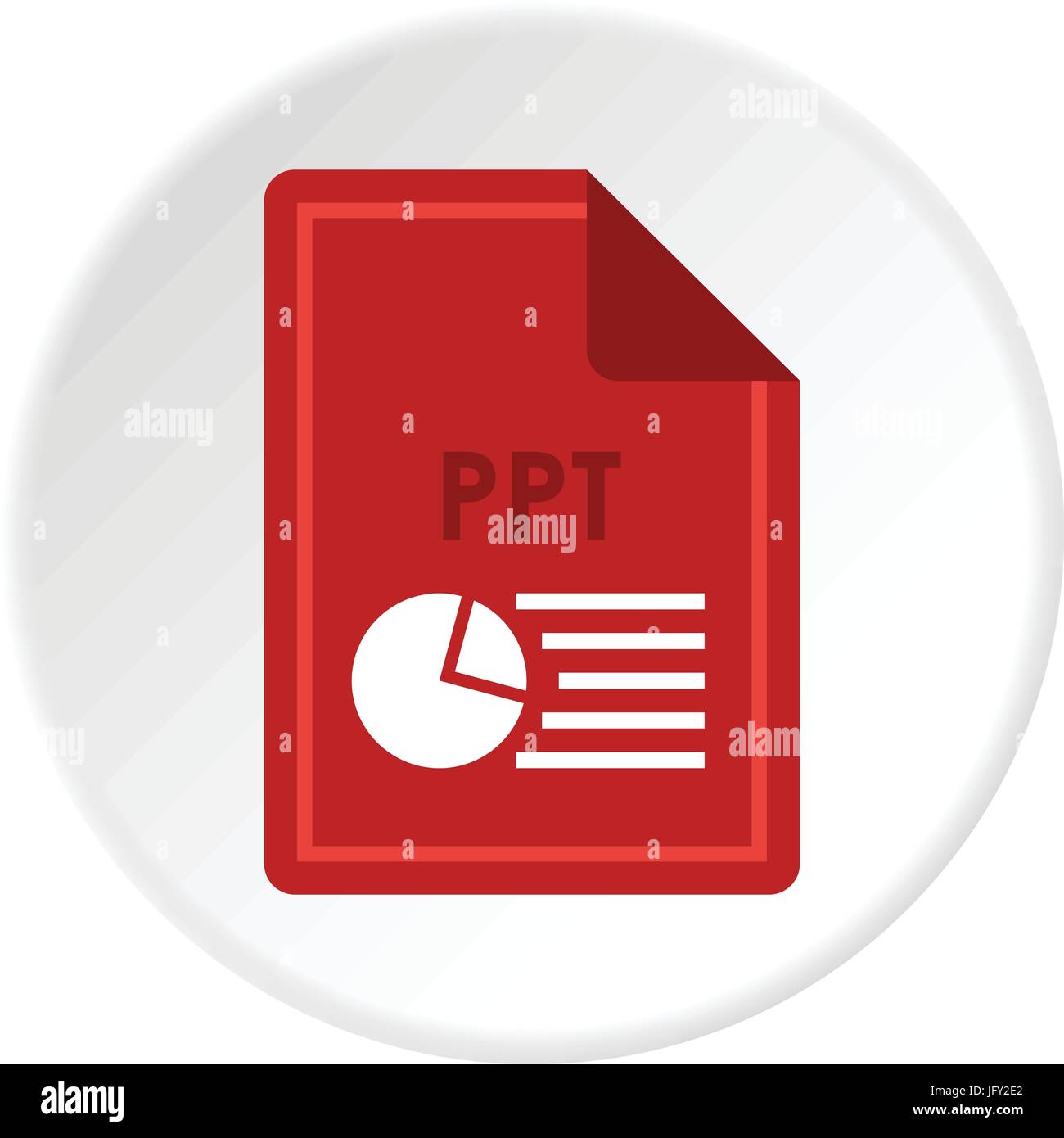 File PPT icon circle Stock Vector Image & Art - Alamy