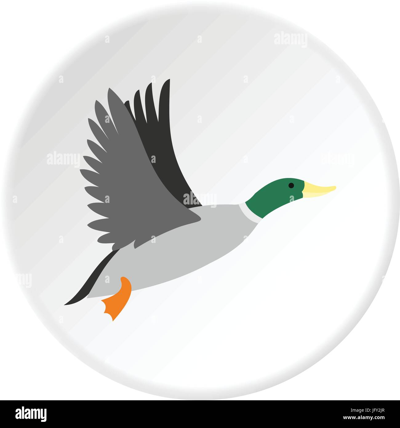 Duck icon circle Stock Vector Image & Art - Alamy