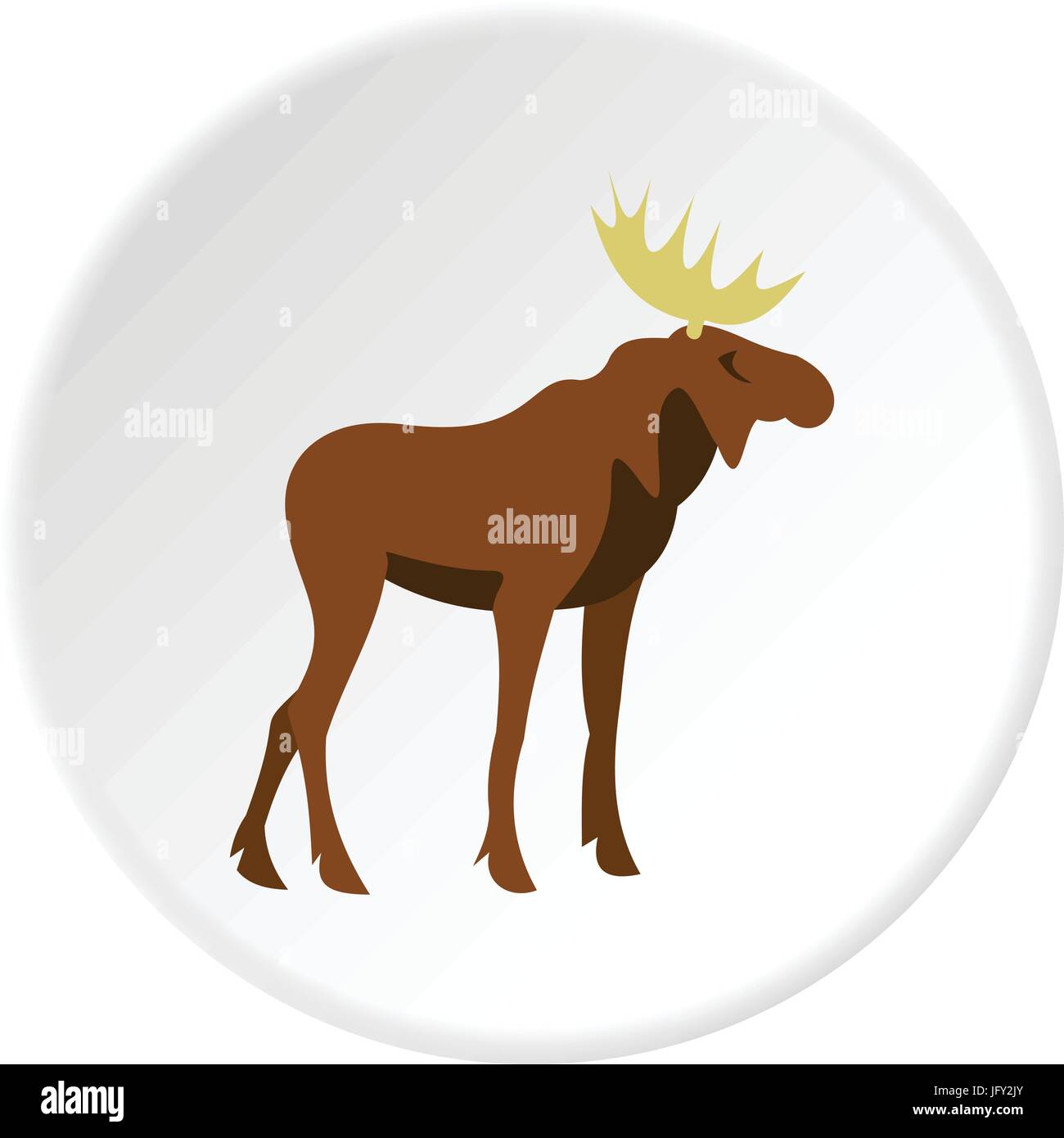 Moose icon circle Stock Vector Image & Art - Alamy