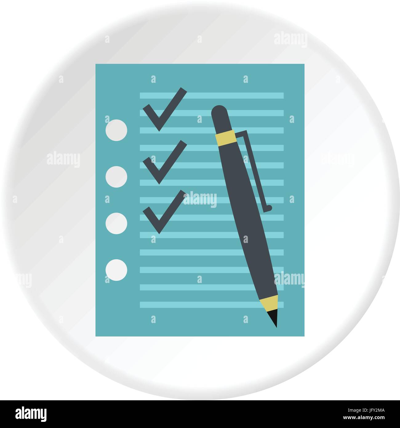 To do list icon circle Stock Vector Image & Art - Alamy