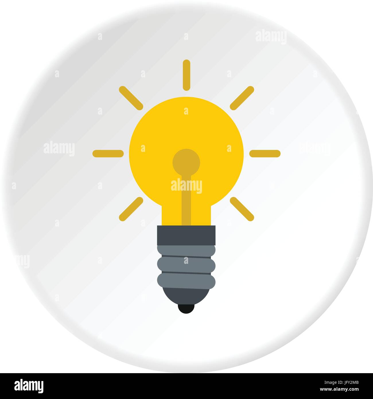 Light bulb icon circle Stock Vector Image & Art - Alamy