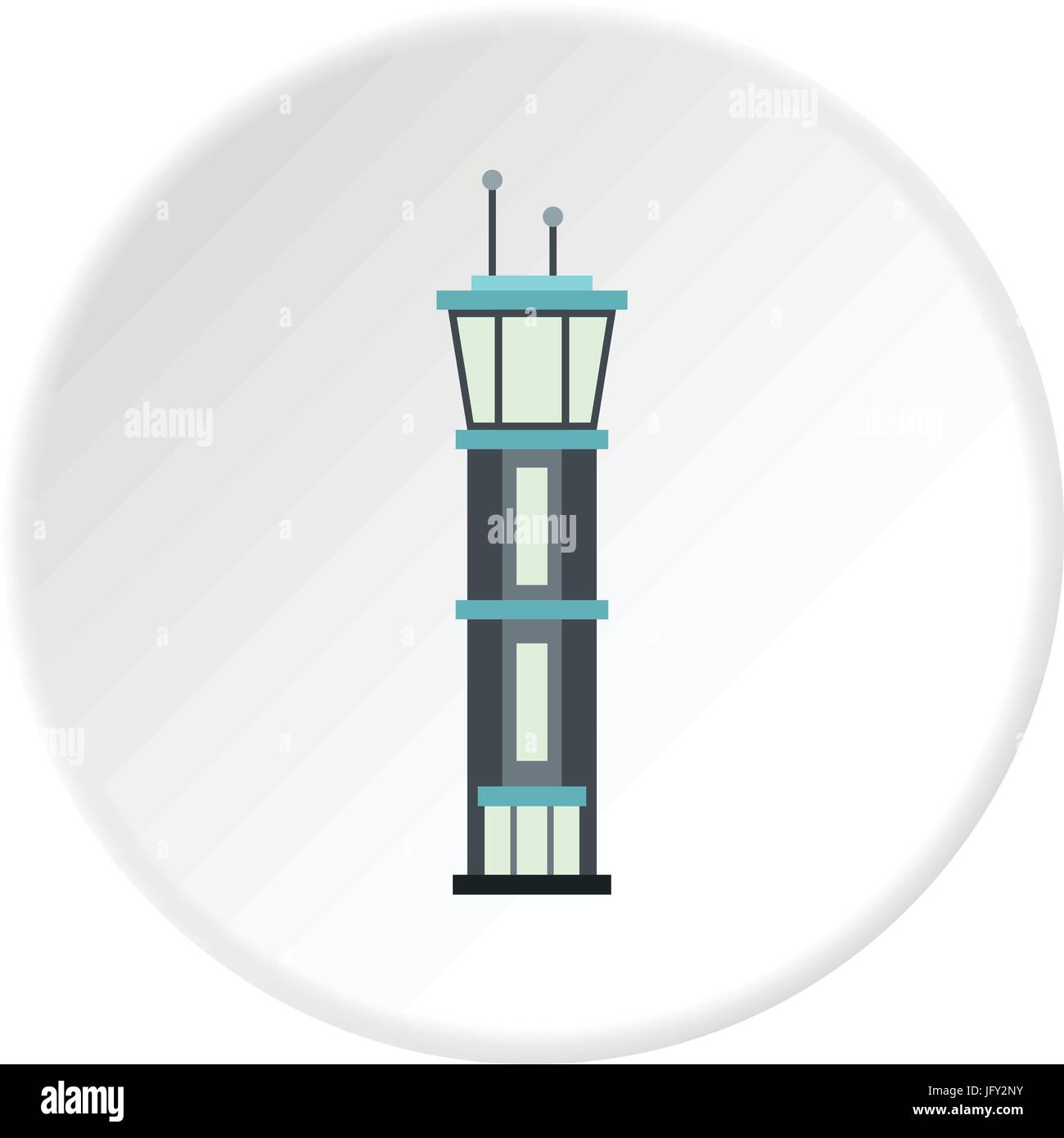 Airport tower icon circle Stock Vector Image & Art - Alamy
