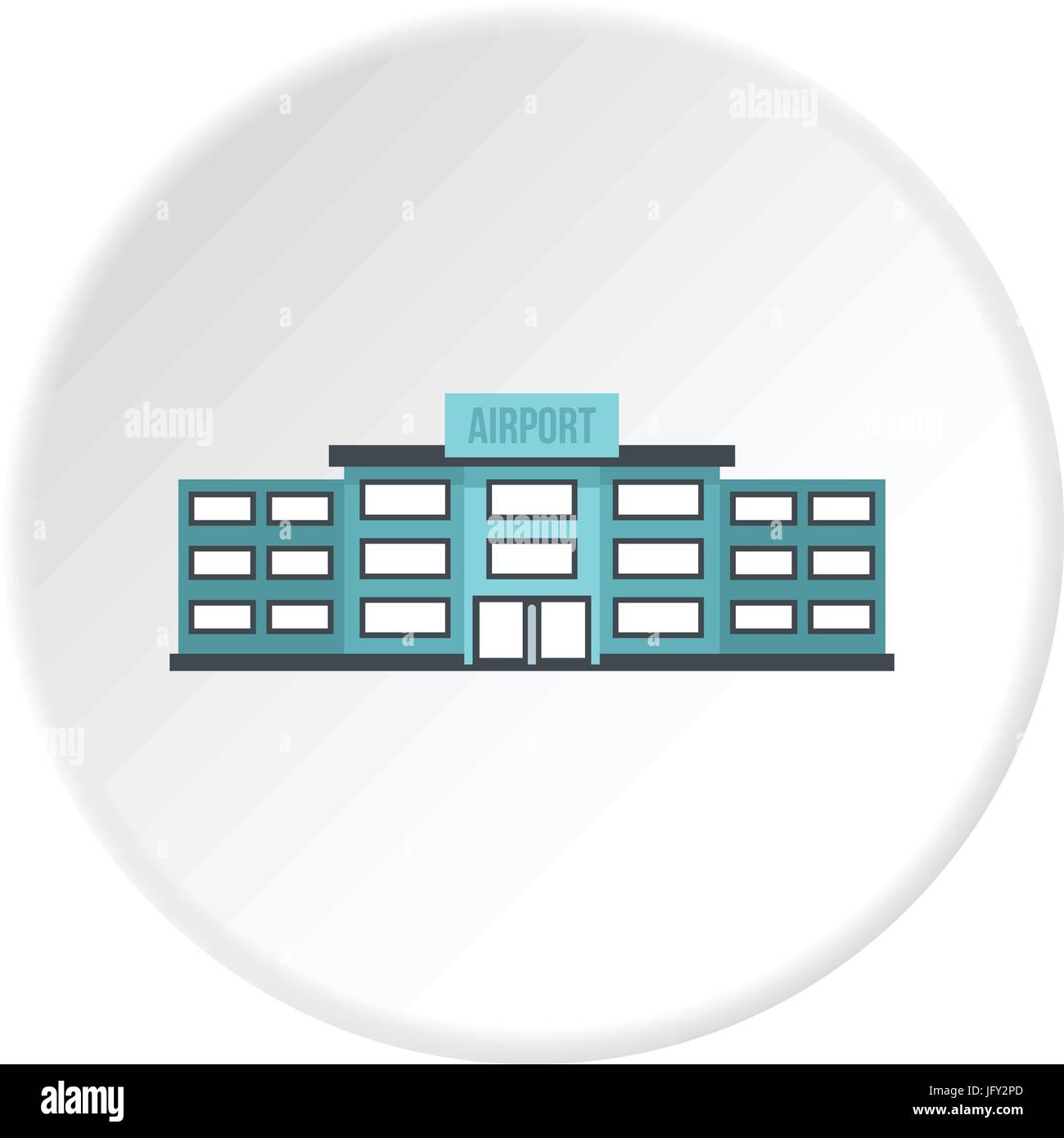 Airport building icon circle Stock Vector Image & Art - Alamy
