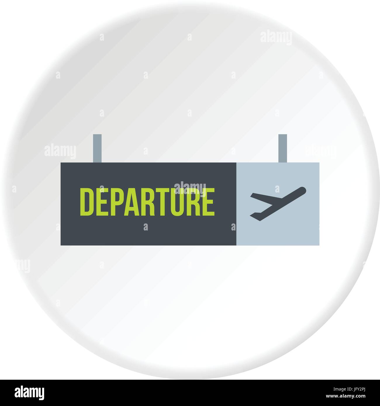 Sign of departure at the airport icon circle Stock Vector Image & Art ...