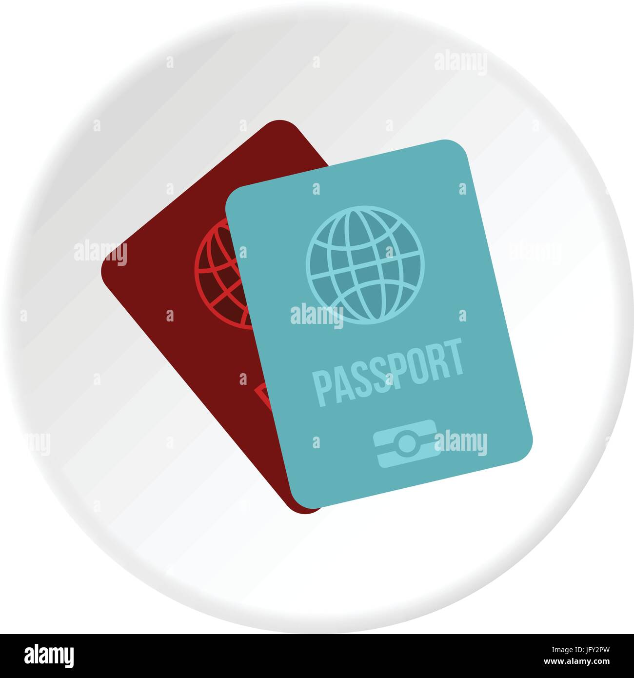 Passports icon circle Stock Vector Image & Art - Alamy