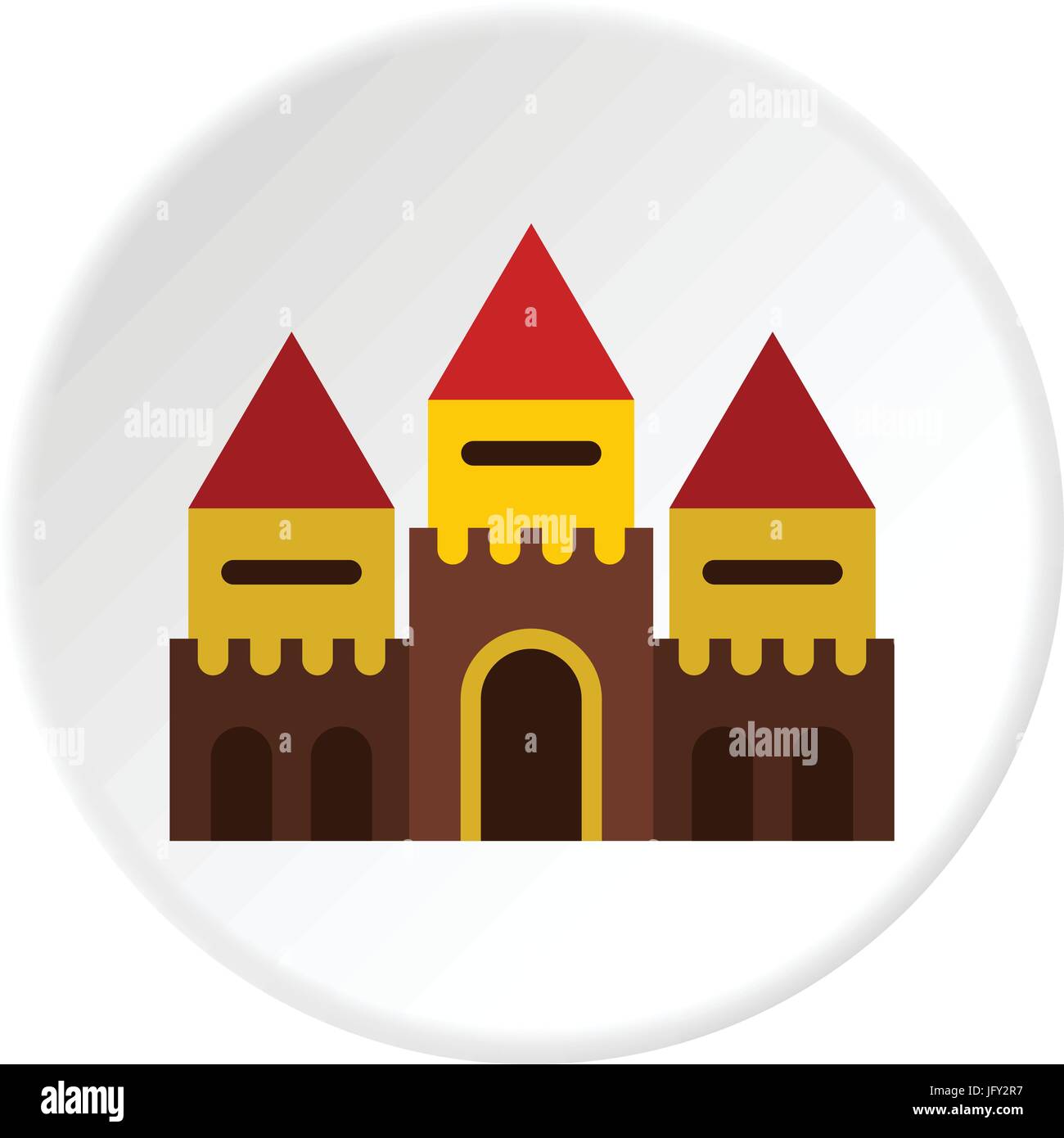 Fairy tale castle icon circle Stock Vector Image & Art - Alamy