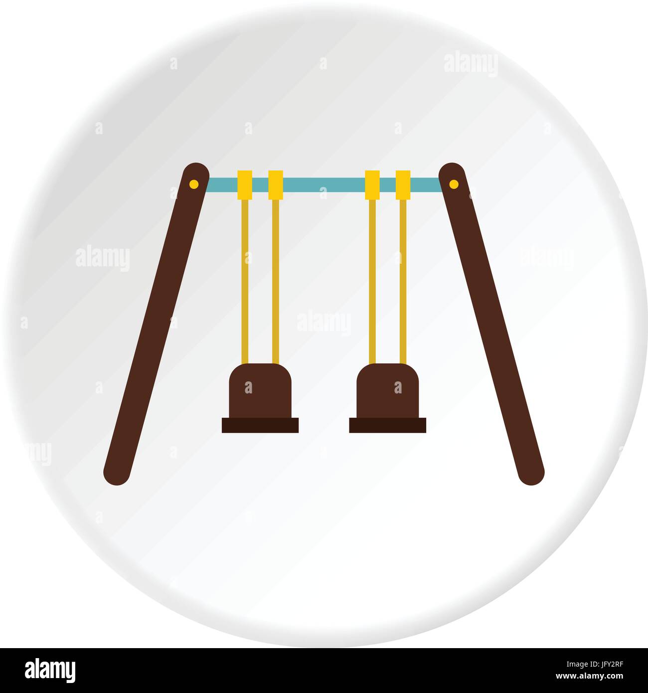 Playground swings icon circle Stock Vector Image & Art - Alamy