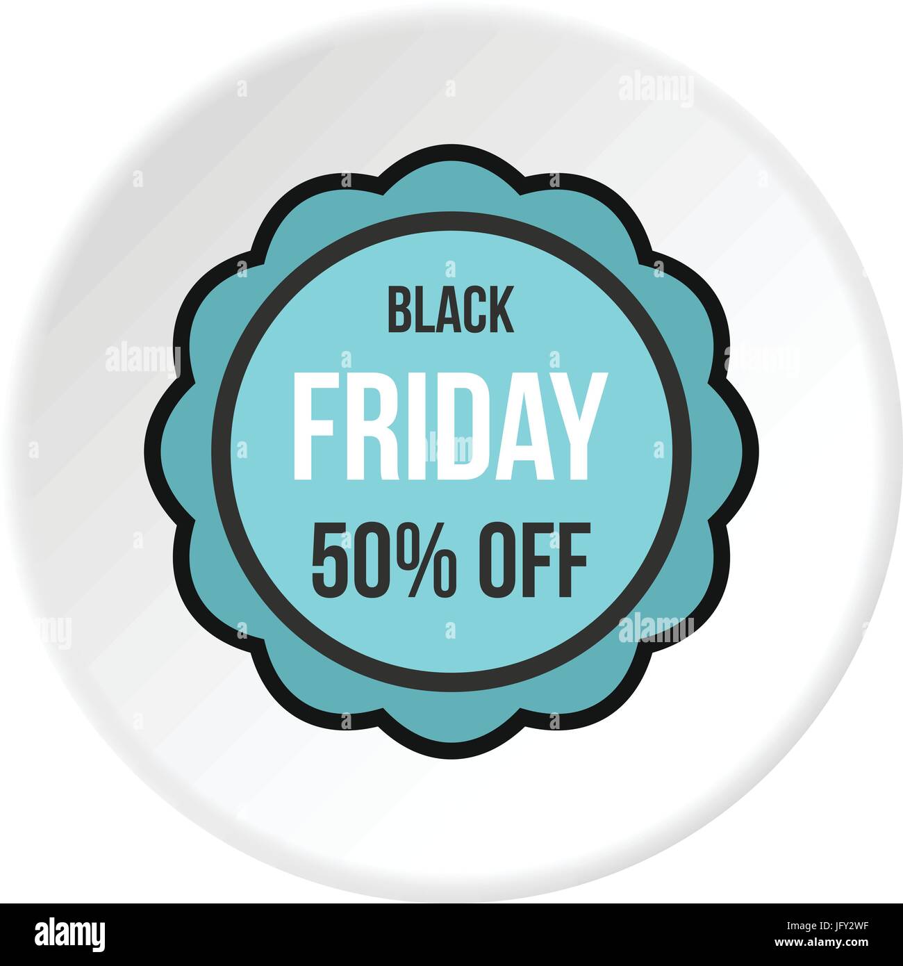 Black Friday sale sticker icon circle Stock Vector Image & Art - Alamy