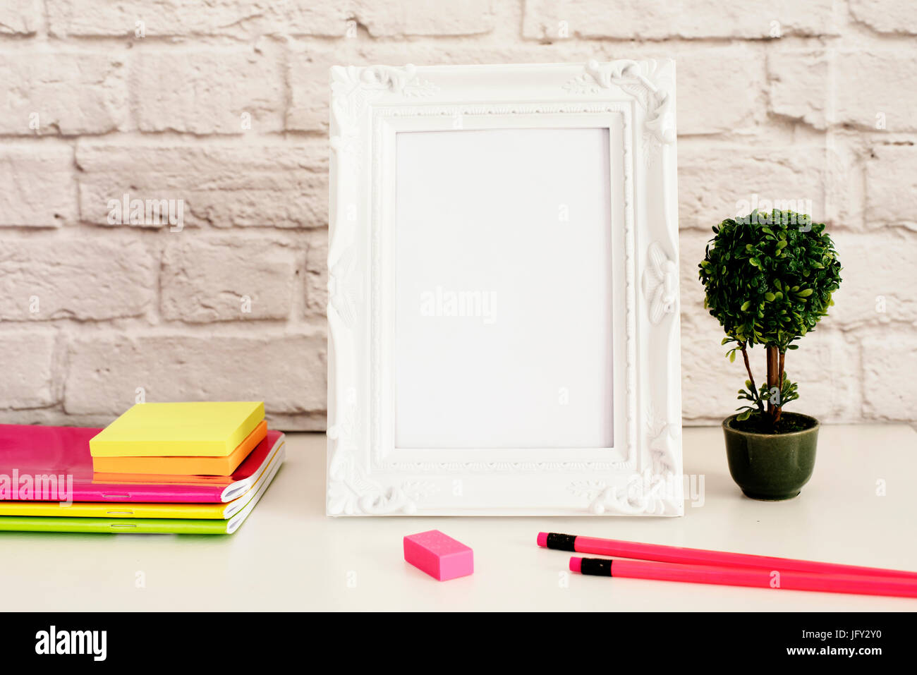 White Frame Mock Up, Digital MockUp, Display Mockup, Styled Stock ...