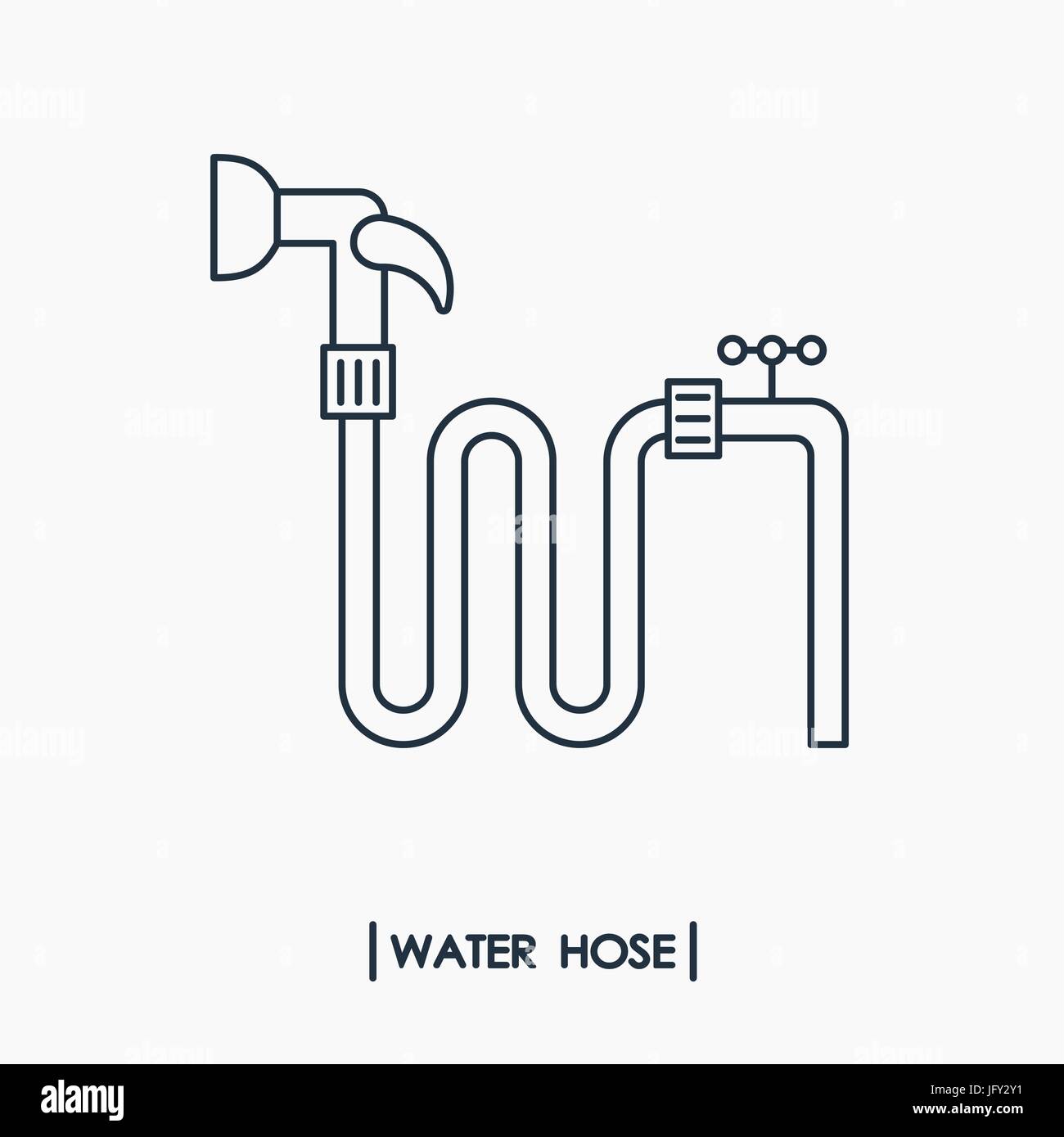 Simple outline icon water Stock Vector Images - Alamy