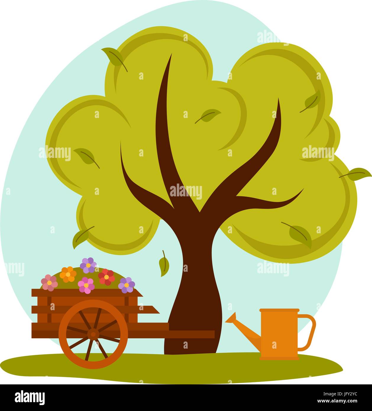Irrigation cart Stock Vector Images - Alamy