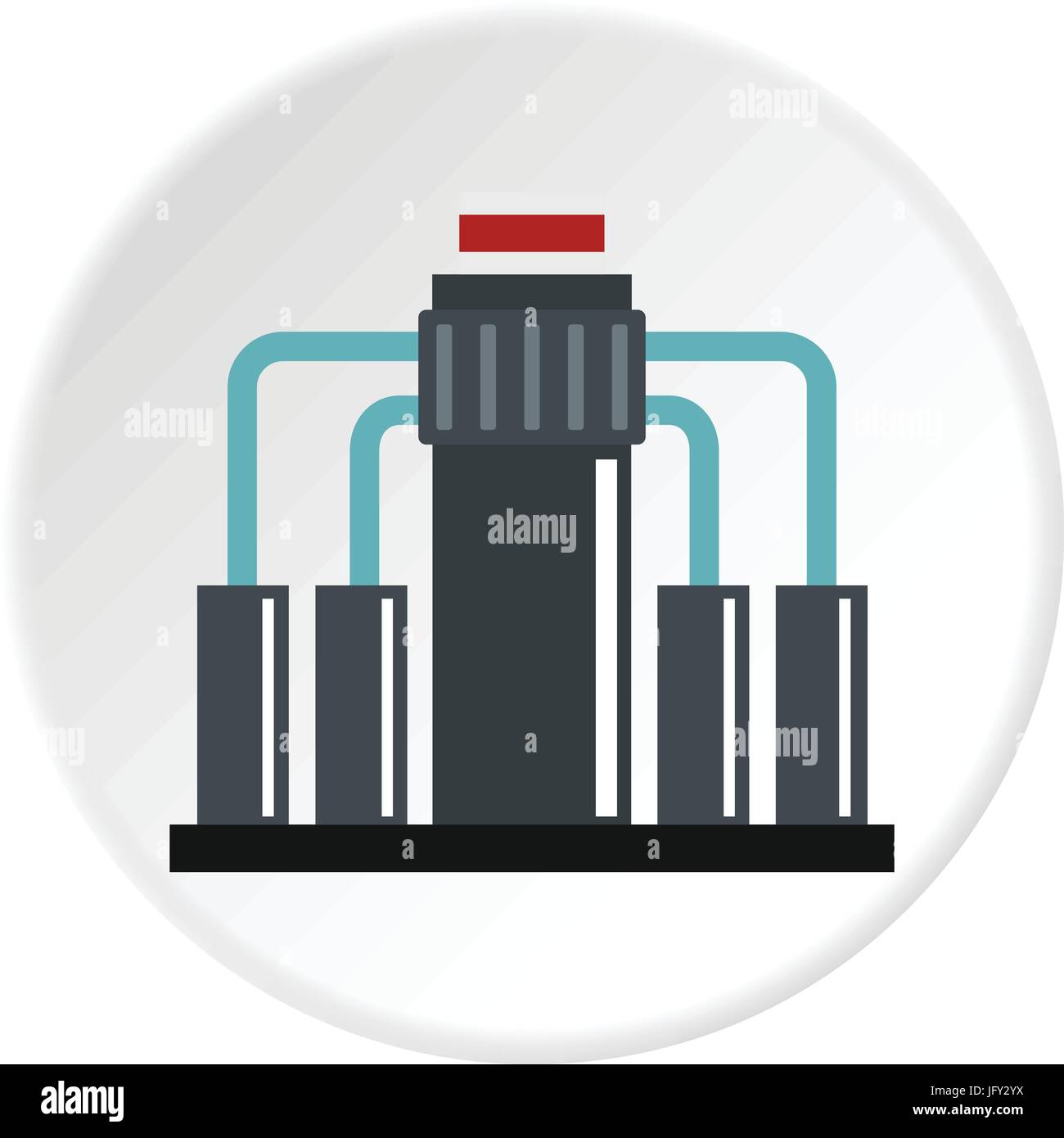 Oil refining icon circle Stock Vector Image & Art - Alamy