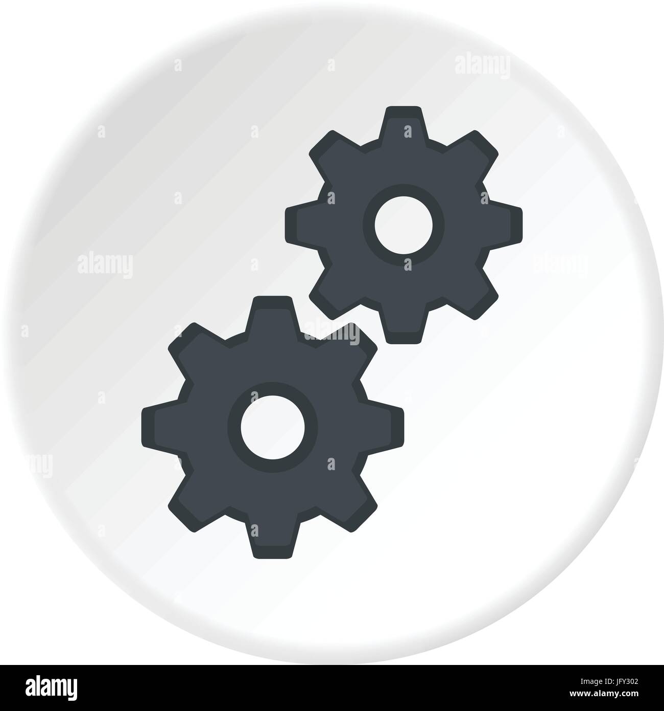 Gear icon circle Stock Vector Image & Art - Alamy