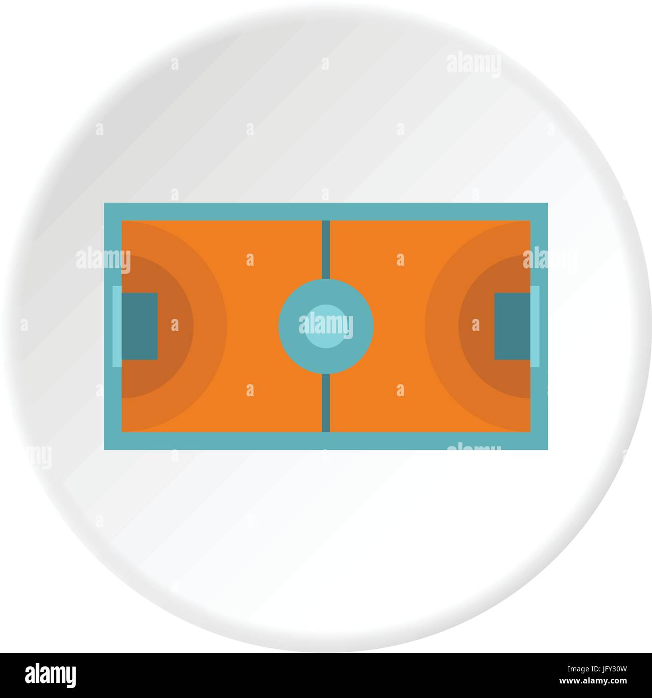 Futsal or indoor soccer field icon circle Stock Vector Image & Art - Alamy