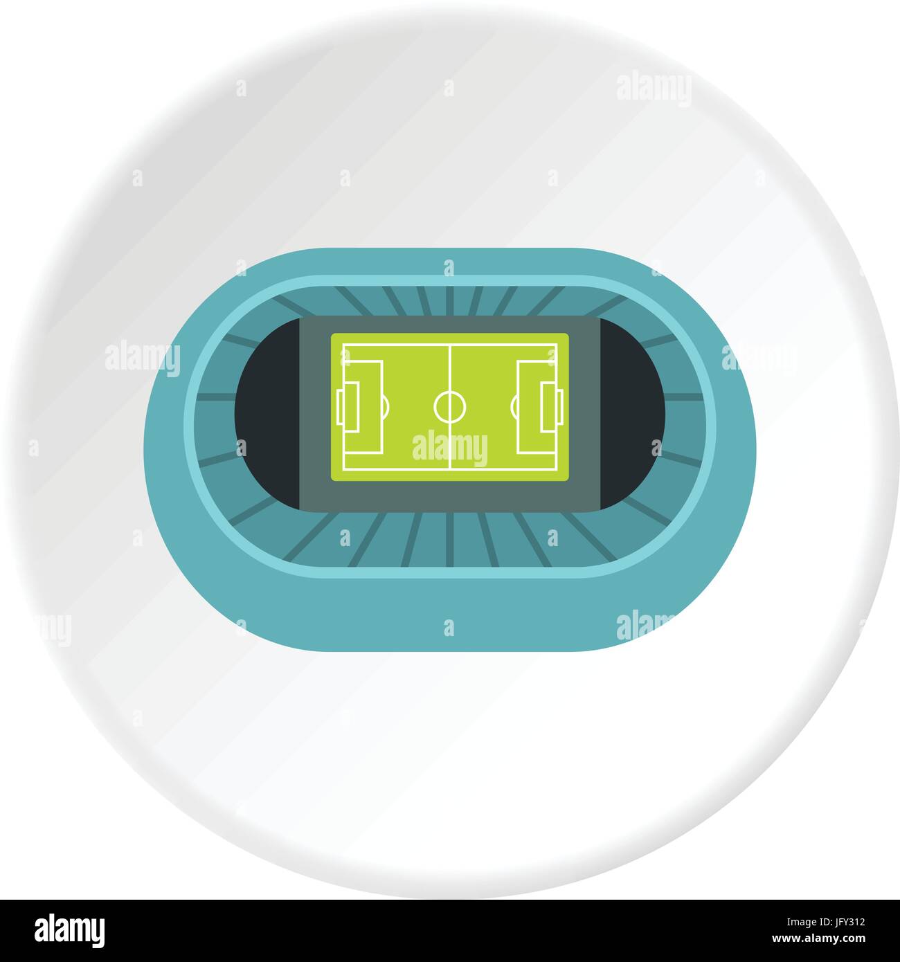 Stadium top view icon circle Stock Vector Image & Art - Alamy