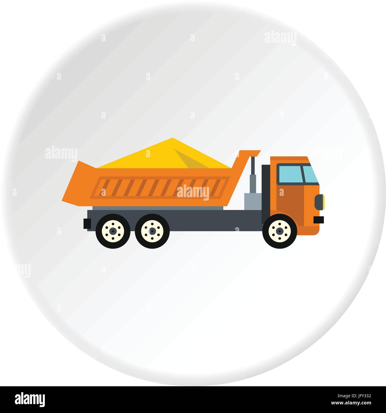 Lorry load of sand Stock Vector Images - Alamy
