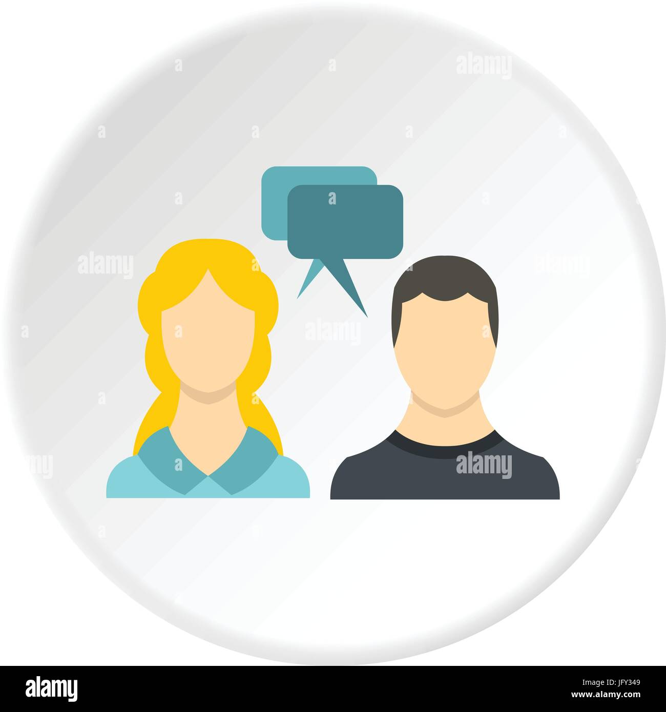 SMS chat friends icon circle Stock Vector Image & Art - Alamy