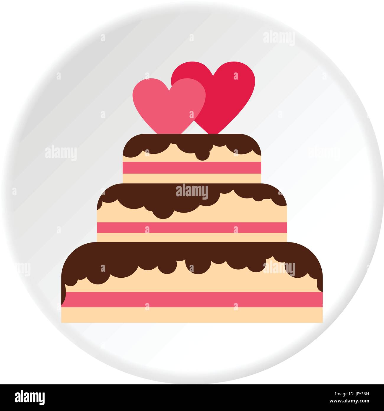 Wedding cake icon circle Stock Vector Image & Art - Alamy