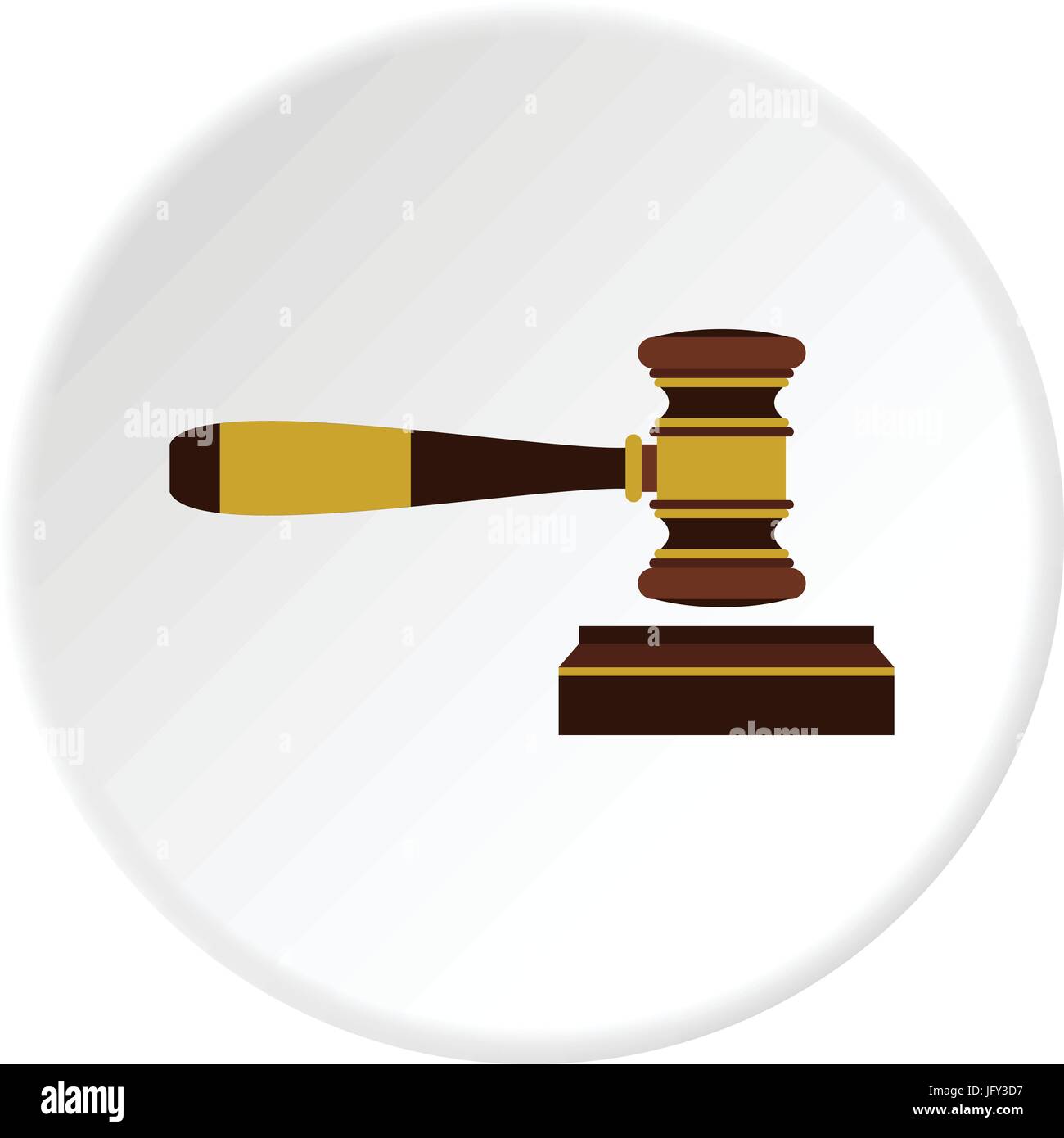 Judges gavel icon circle Stock Vector Image & Art - Alamy