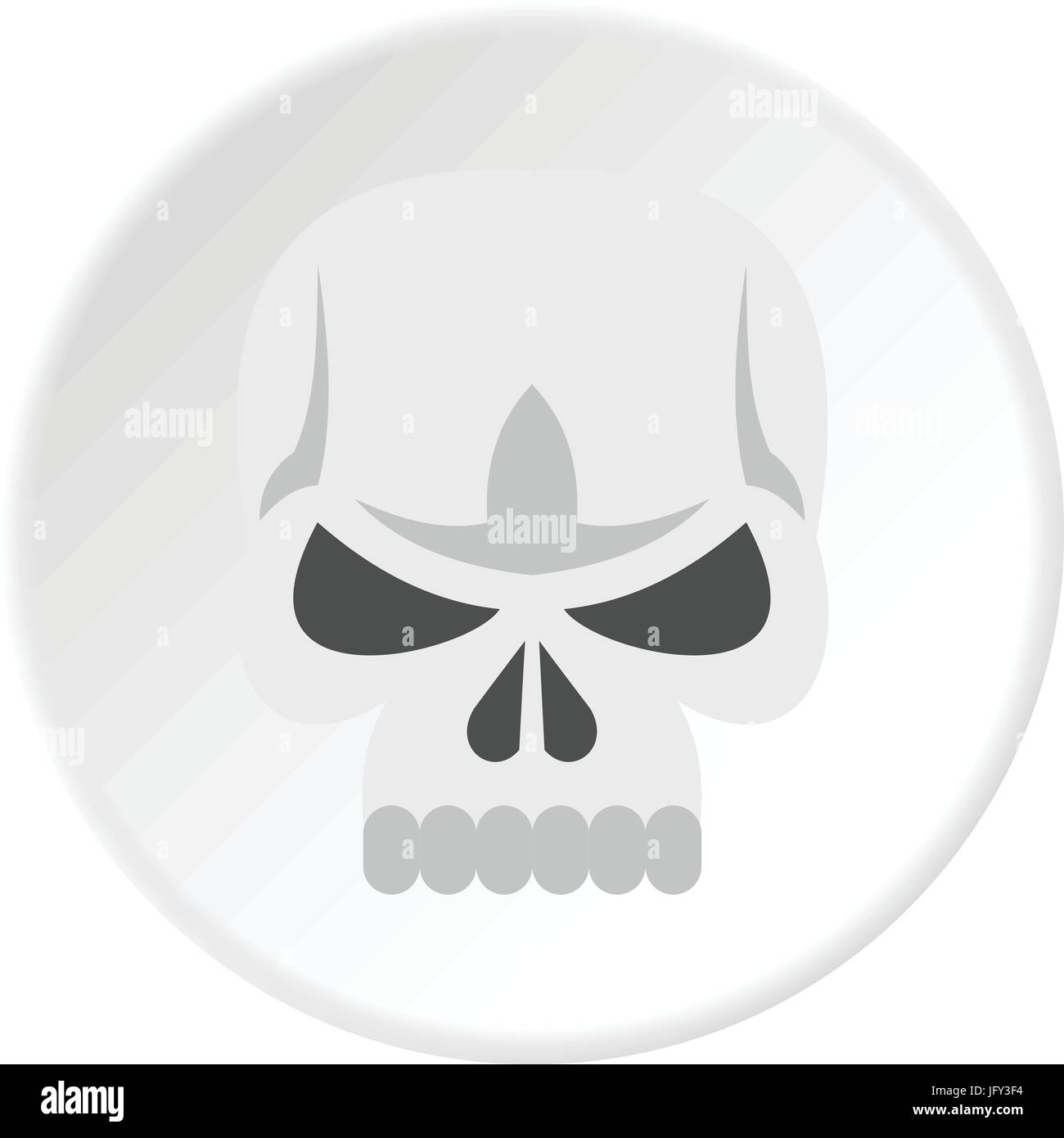 Skull icon circle Stock Vector Image & Art - Alamy