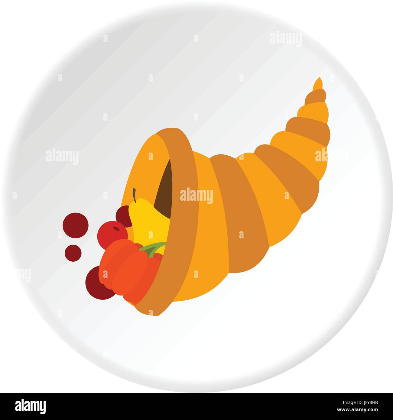 Cornucopia horn plenty symbol Stock Vector Images - Alamy