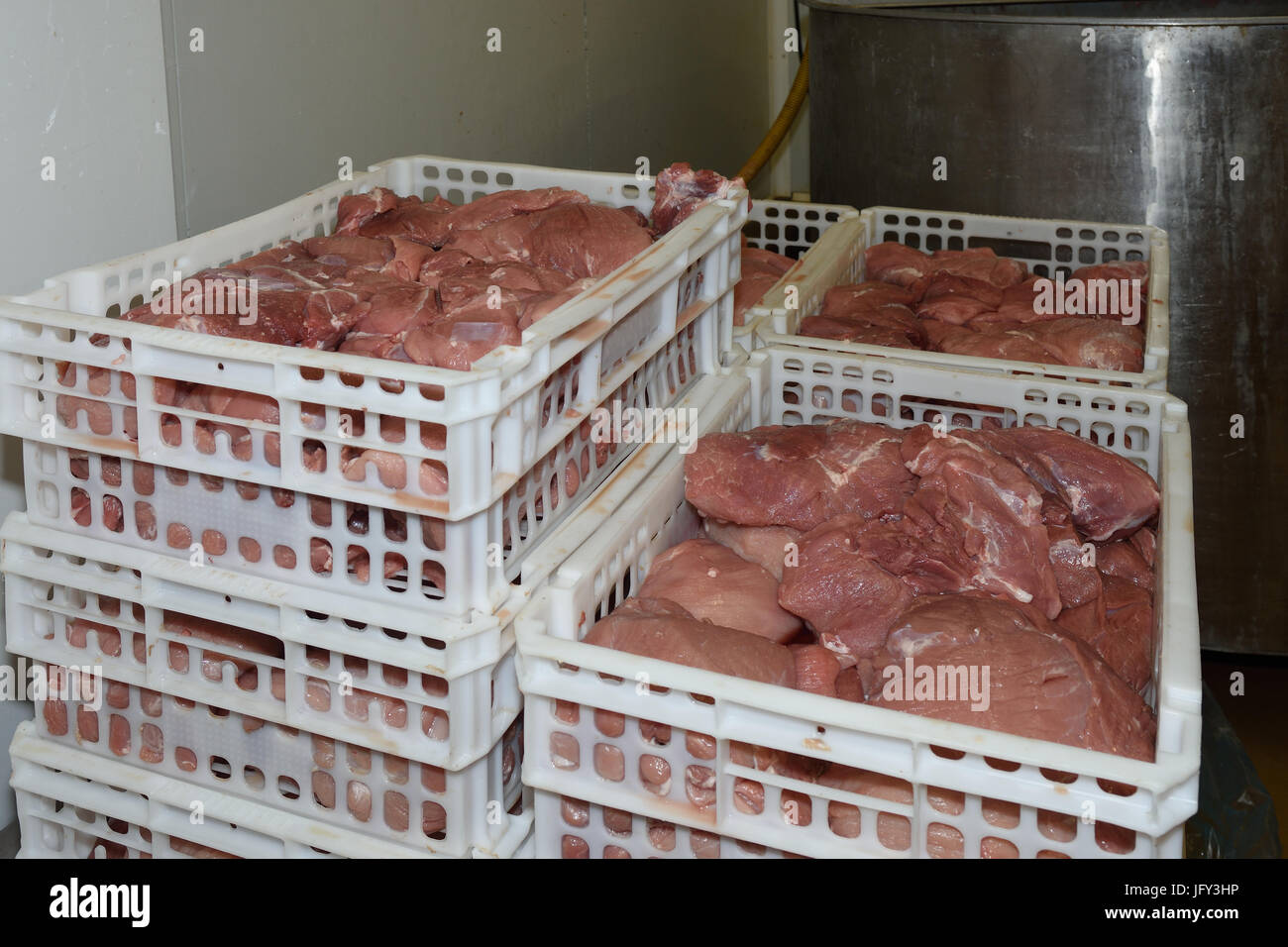 Cold storage warehouse interior meat hi-res stock photography and ...