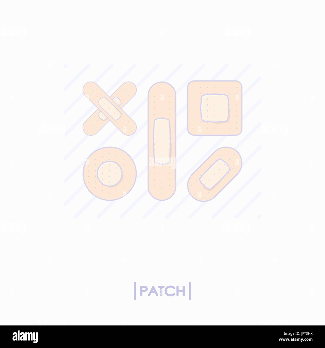 Collection of different patch icons Stock Vector Image & Art - Alamy