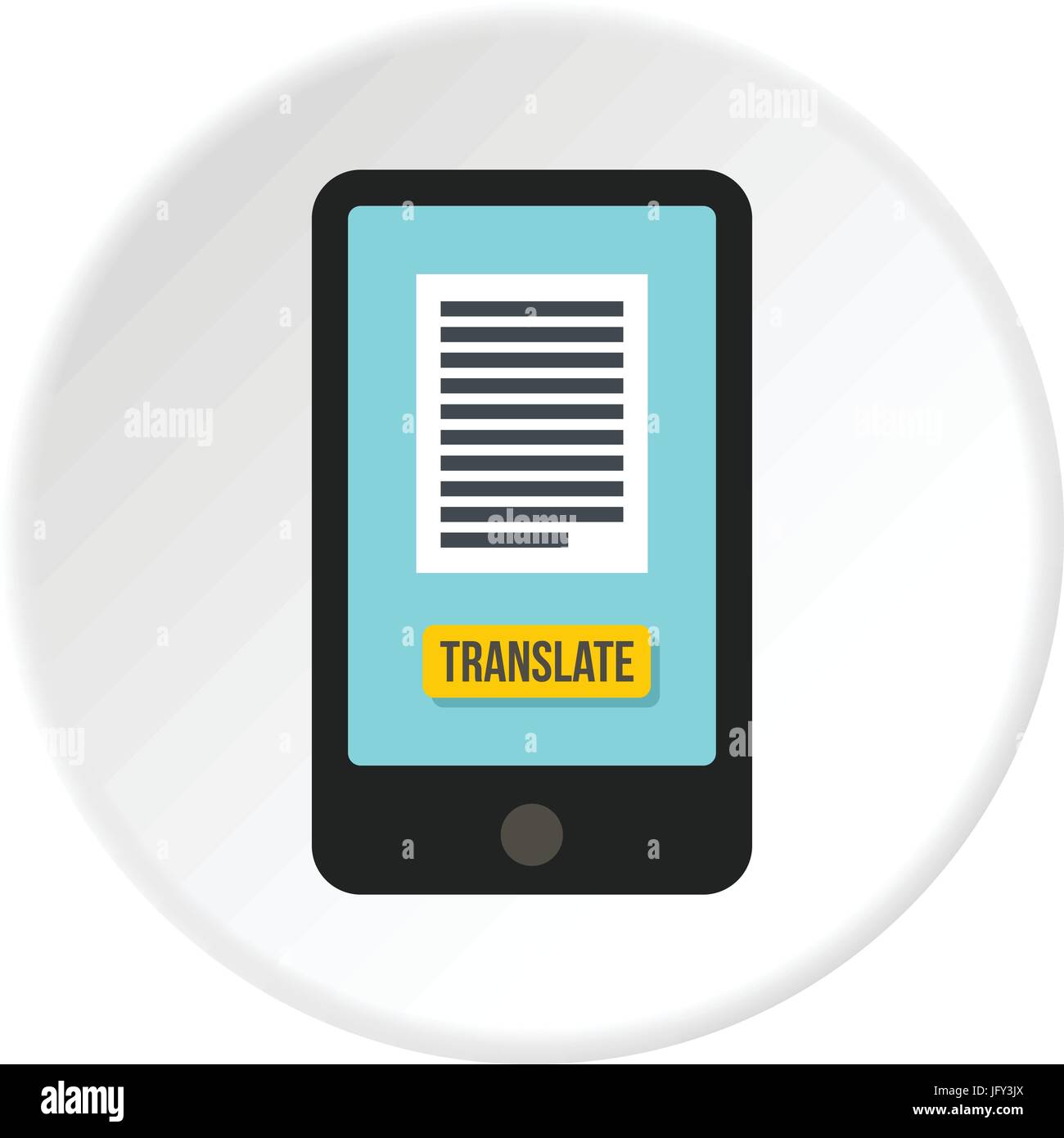 Translator on phone icon circle Stock Vector Image & Art - Alamy