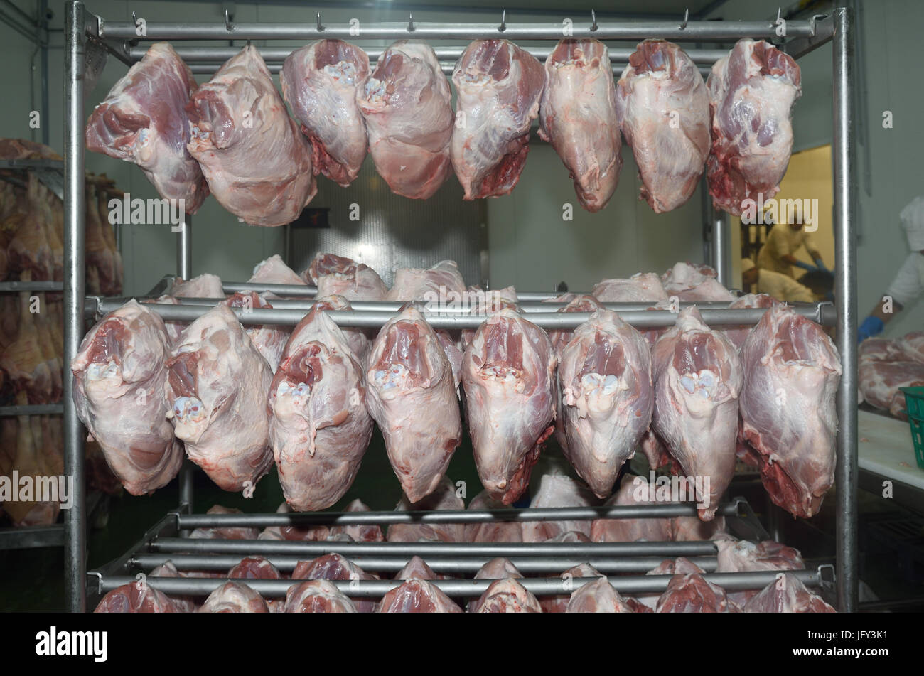 Cold storage warehouse interior meat hi-res stock photography and ...