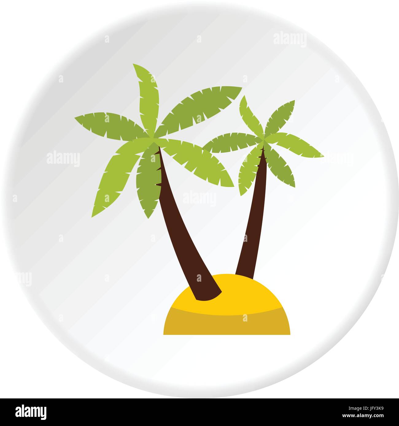 Palm tree icon circle Stock Vector Image & Art - Alamy