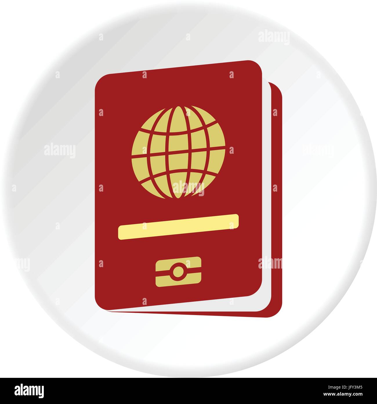 Passport icon circle Stock Vector Image & Art - Alamy