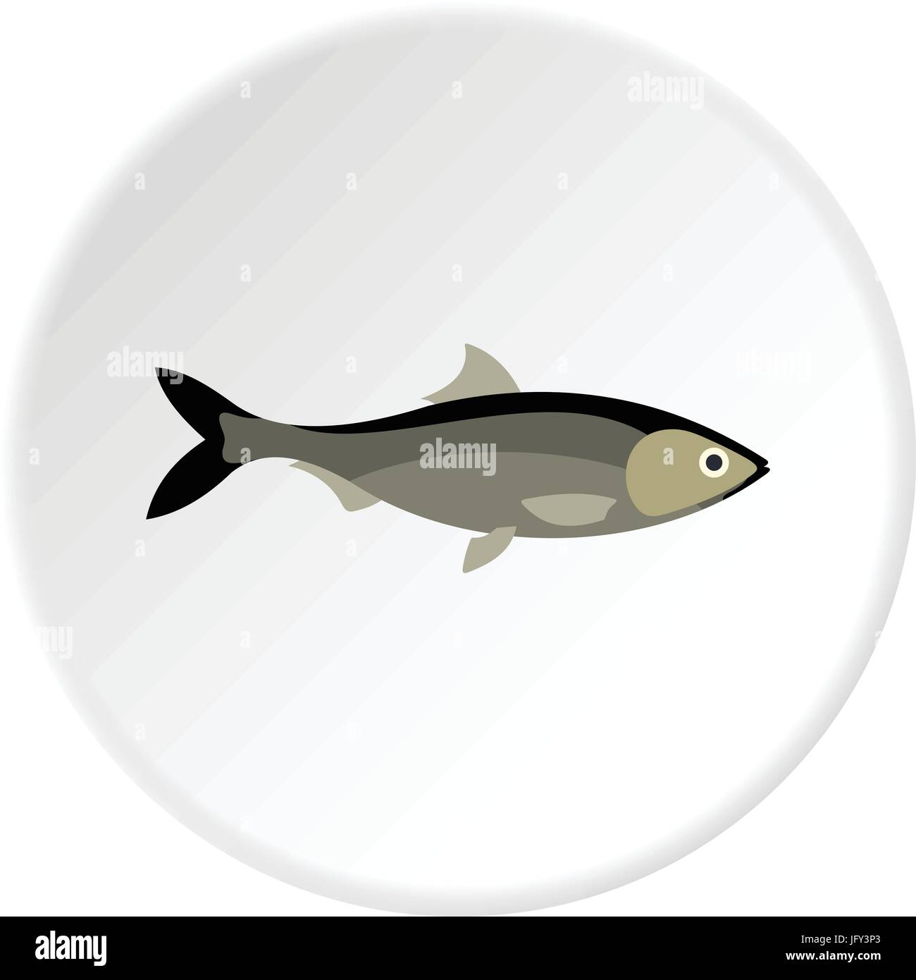 Fish icon circle Stock Vector Image & Art - Alamy