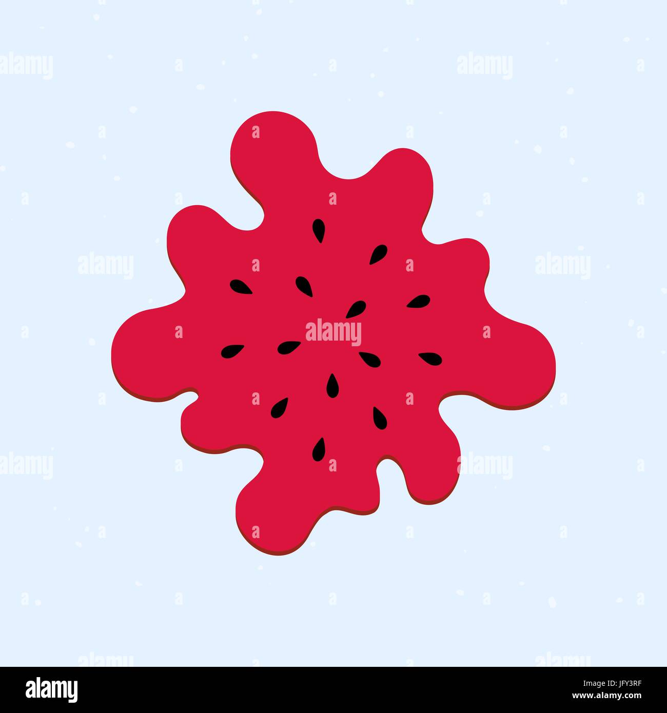 Watermelon stain with seeds Stock Vector Image & Art - Alamy