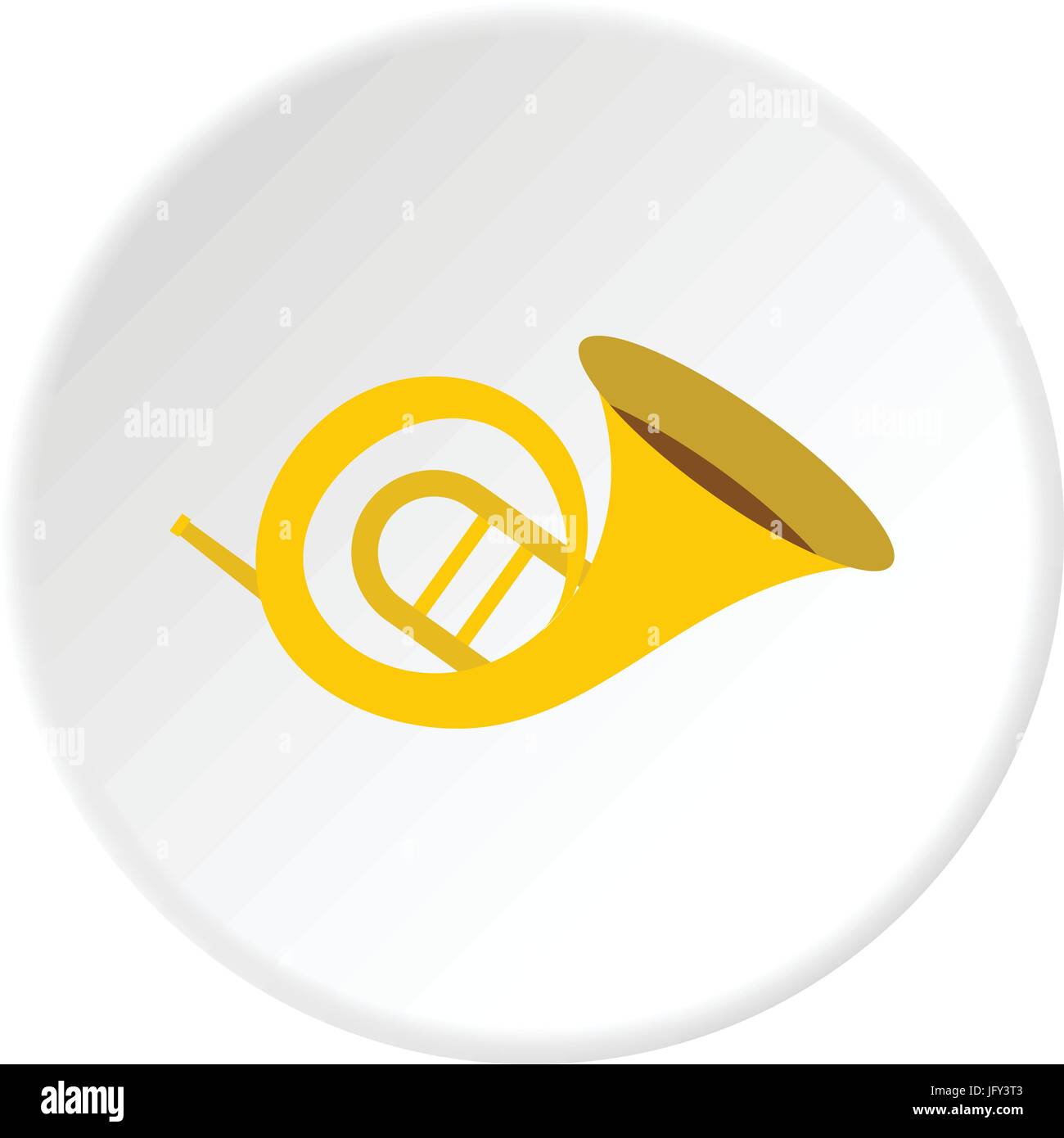 Horn trumpet icon circle Stock Vector Image & Art - Alamy
