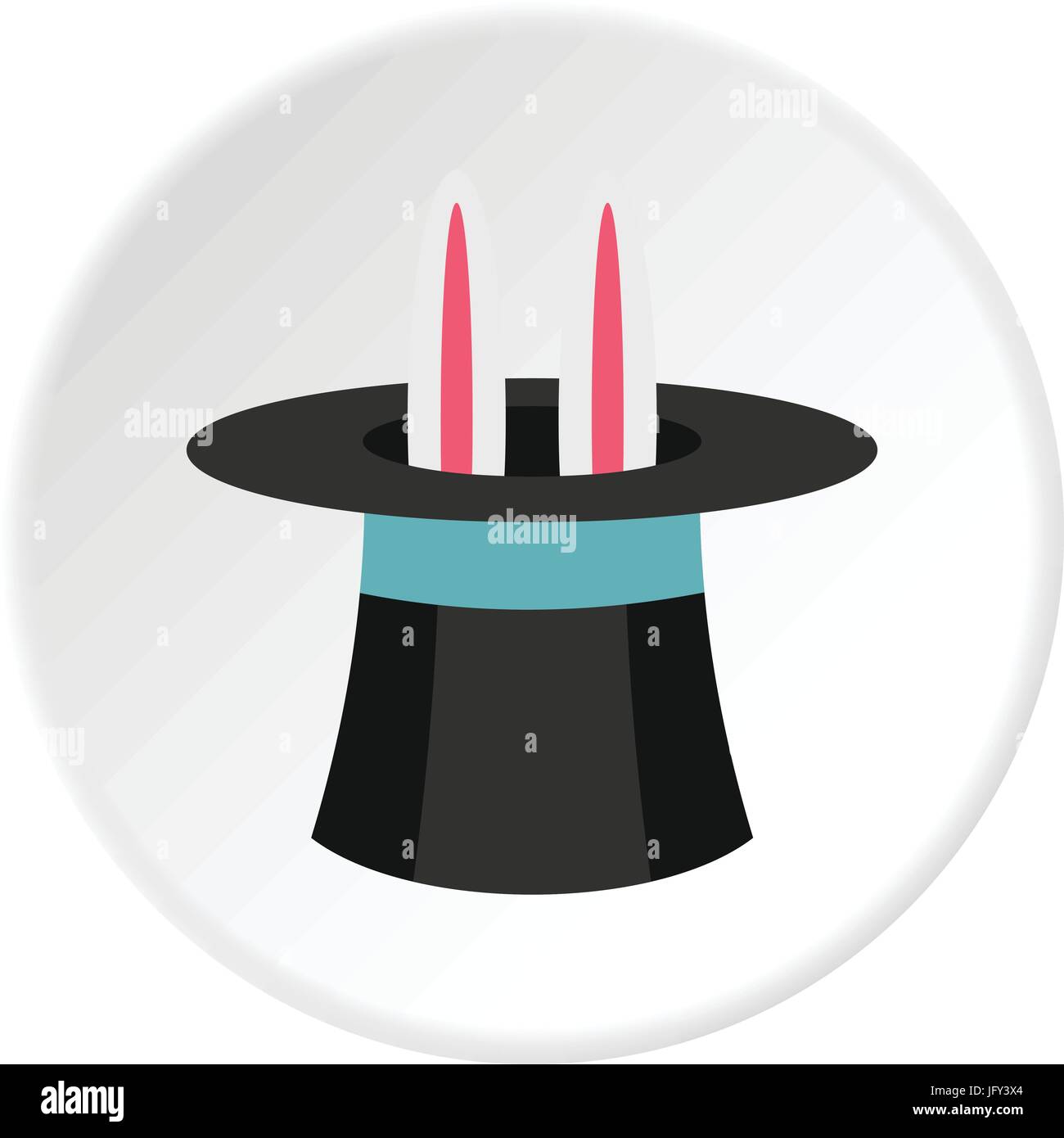 Rabbit in hat magician icon circle Stock Vector Image & Art - Alamy