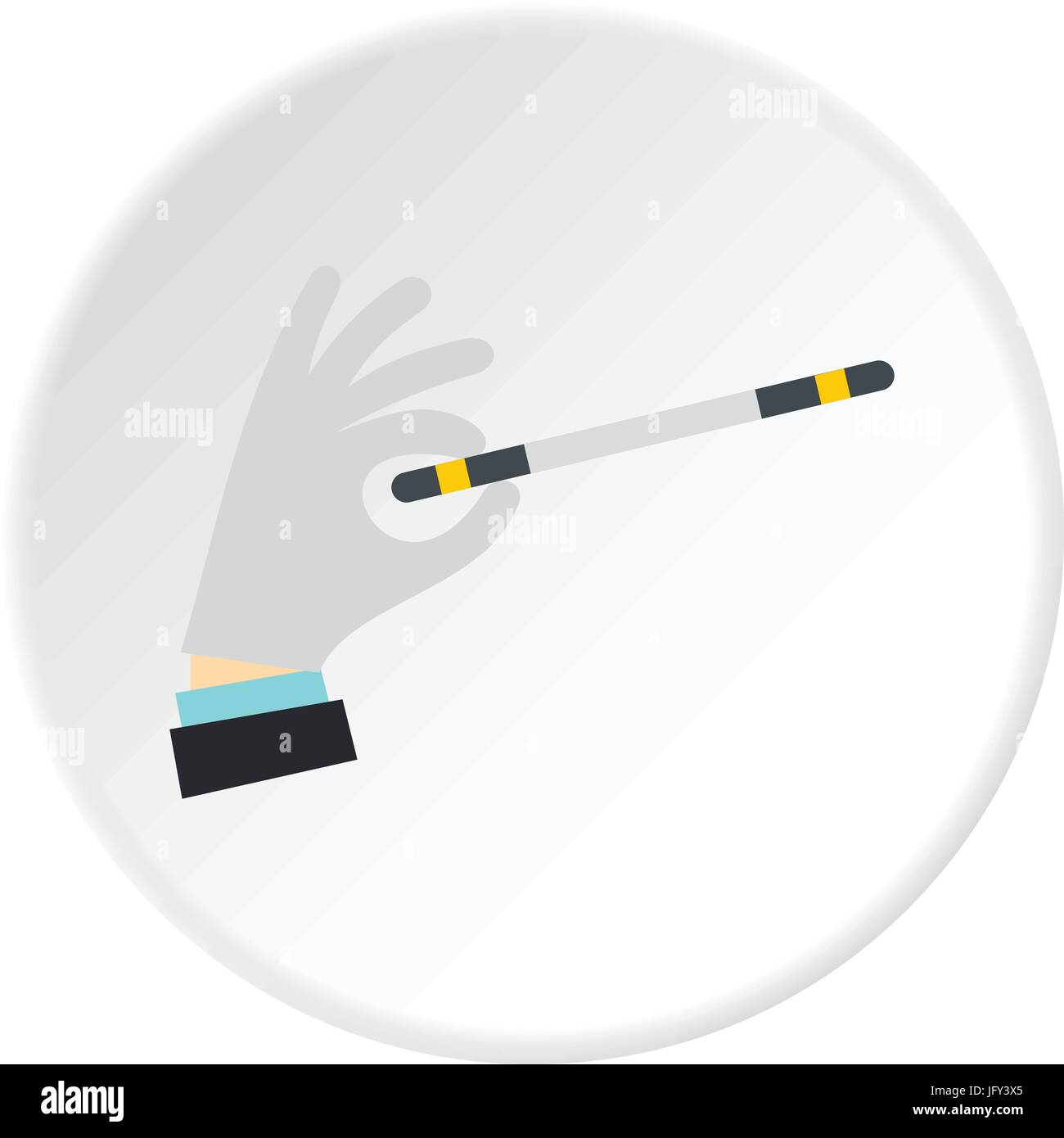 Hand with magic wand icon circle Stock Vector Image & Art - Alamy