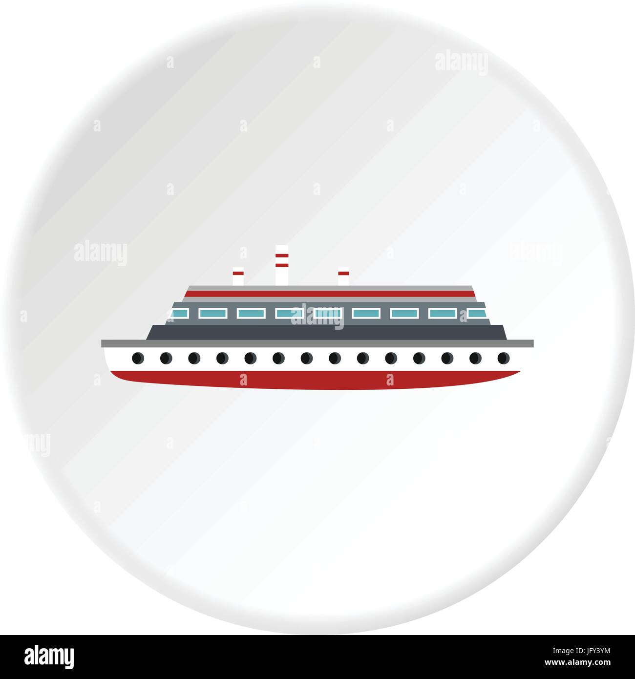 Long ship icon circle Stock Vector Image & Art - Alamy