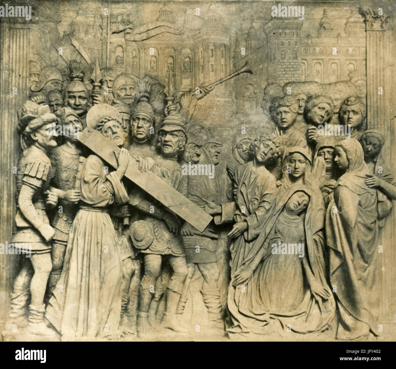 Christ on cross on calvary hi-res stock photography and images - Alamy