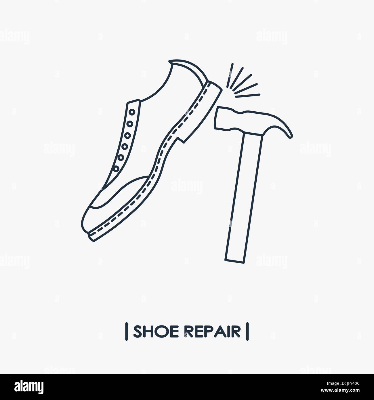 Cobbler repair Cut Out Stock Images & Pictures - Alamy
