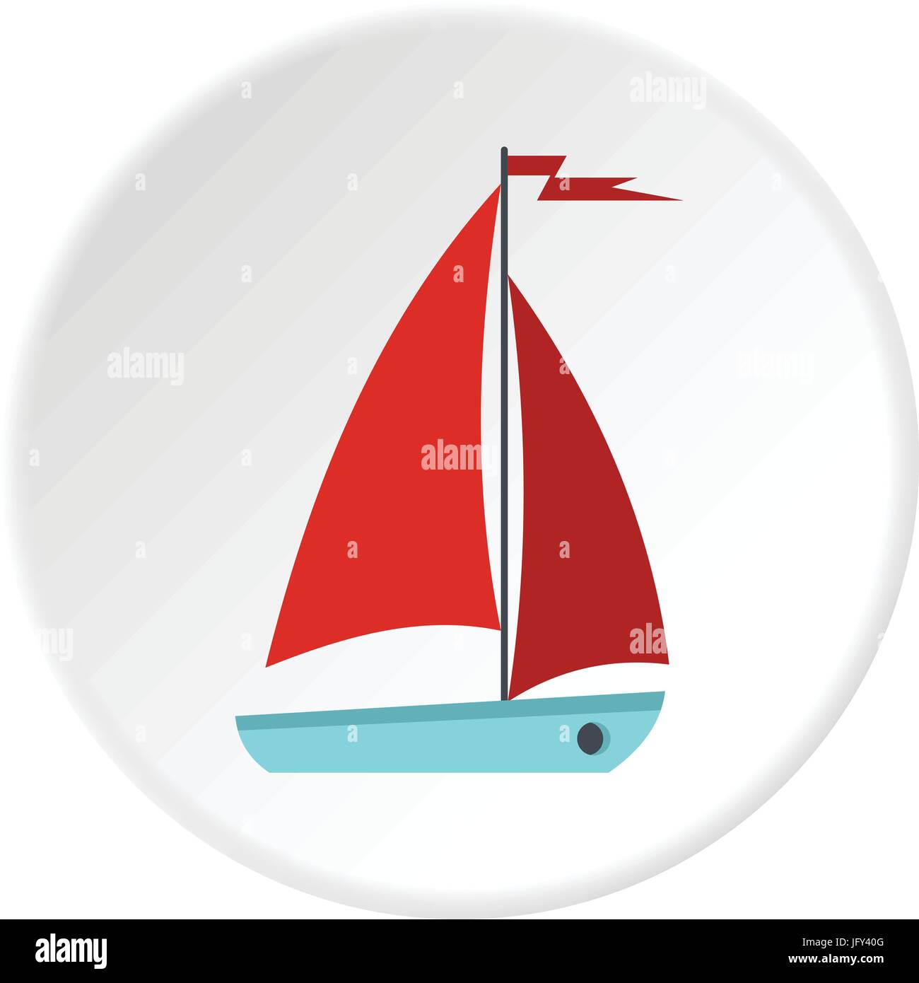 Boat icon circle Stock Vector Image & Art - Alamy