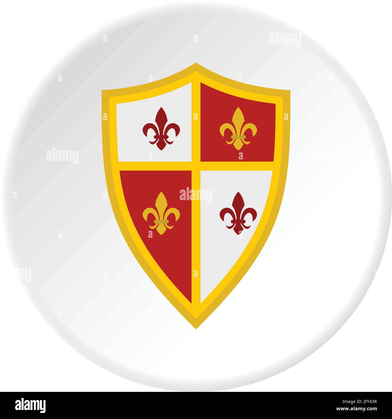 Royal shield icon circle Stock Vector Image & Art - Alamy