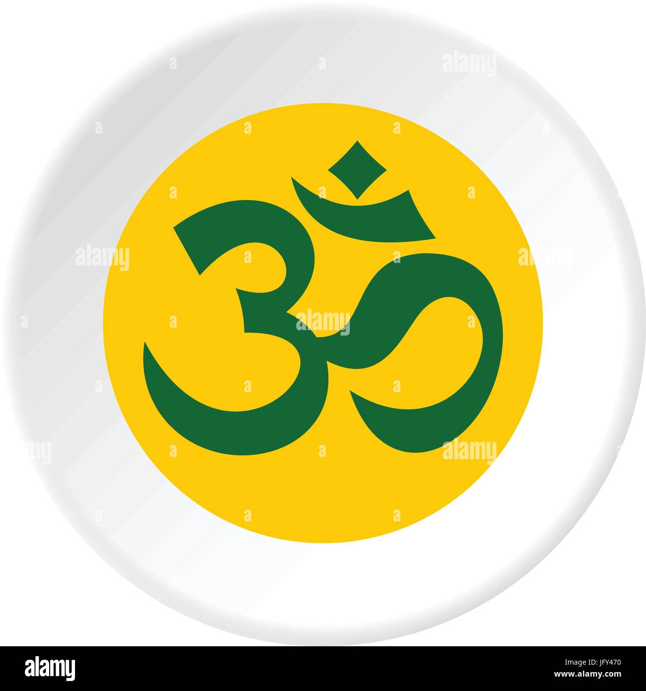 Om sign icon circle Stock Vector Image & Art - Alamy