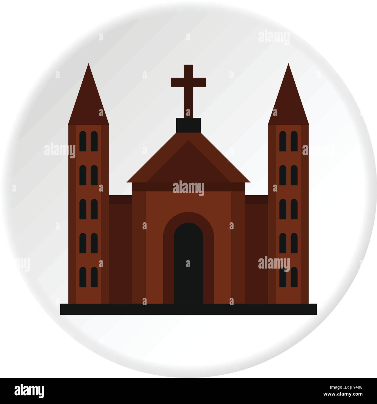Catholic church icon circle Stock Vector Image & Art - Alamy